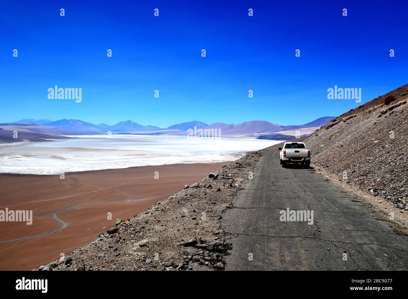 The paved ledge path that connects La Casualidad mine with the Caipe ...