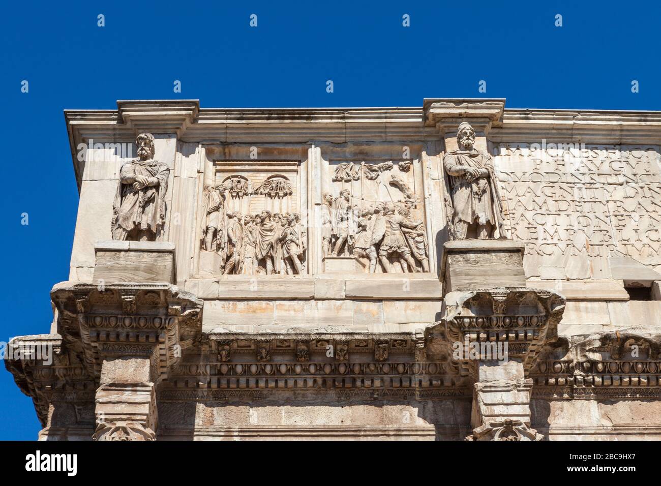 Reliefs on the arch of constantine hi-res stock photography and images ...