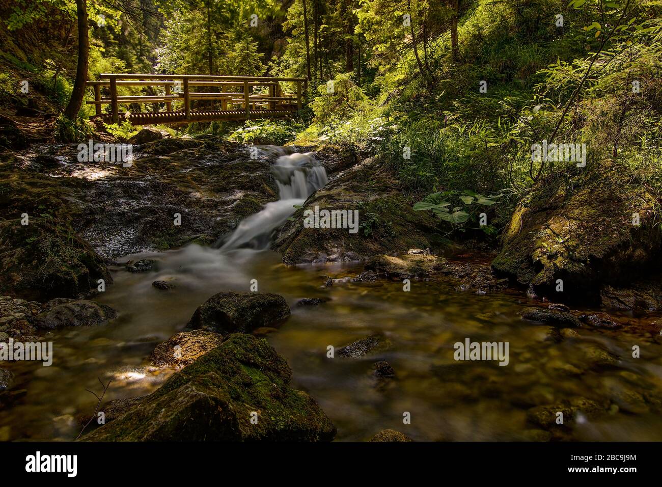 Waterfall in the forest Long exposure shoots Stock Photo - Alamy
