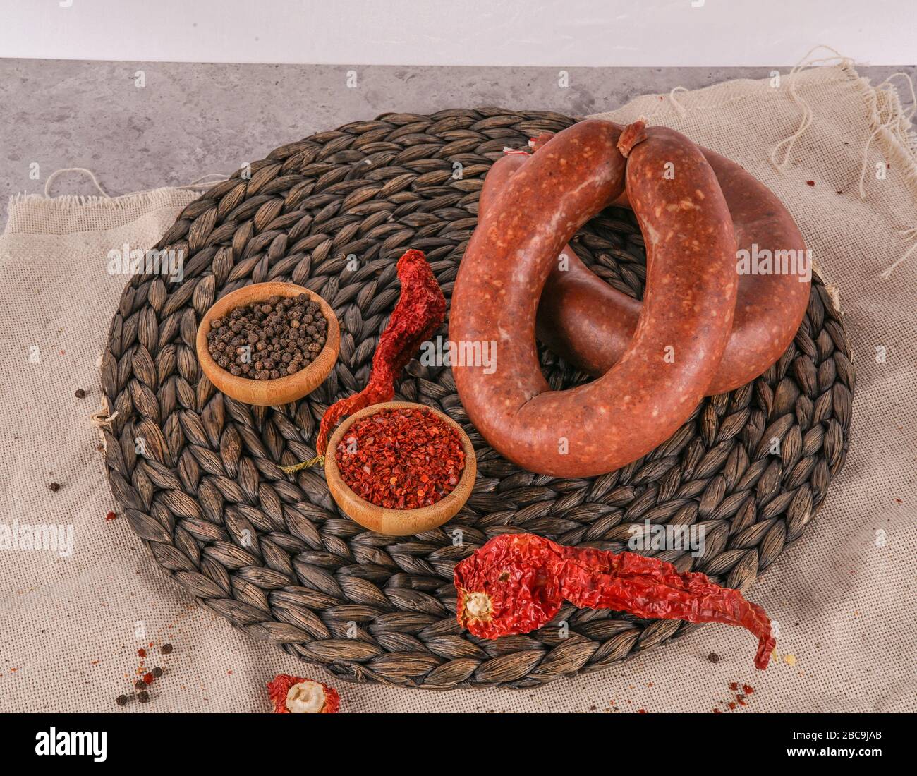 Turkish sausage (sucuk Stock Photo - Alamy
