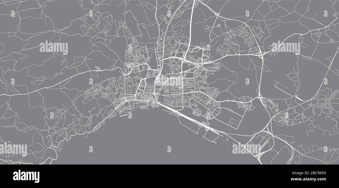 Urban vector city map of Setubal, Portugal Stock Vector Image & Art - Alamy