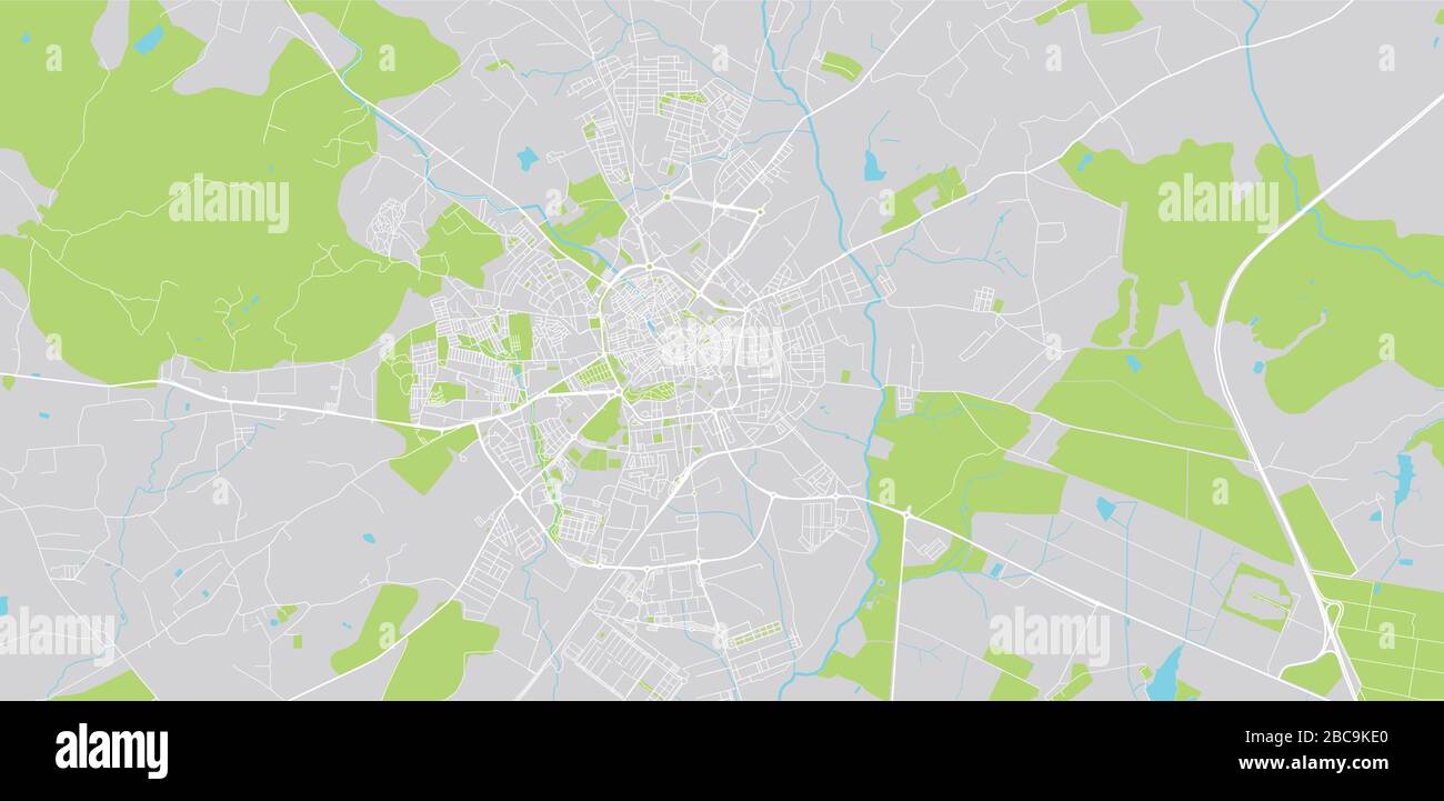 Urban vector city map of Evora, Portugal Stock Vector Image & Art - Alamy