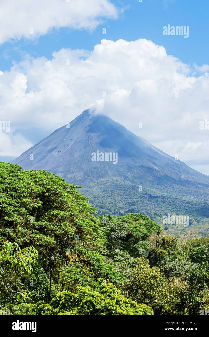 Arenal volcano, La Fortuna, Alajuela Province, Costa Rica Stock Photo ...