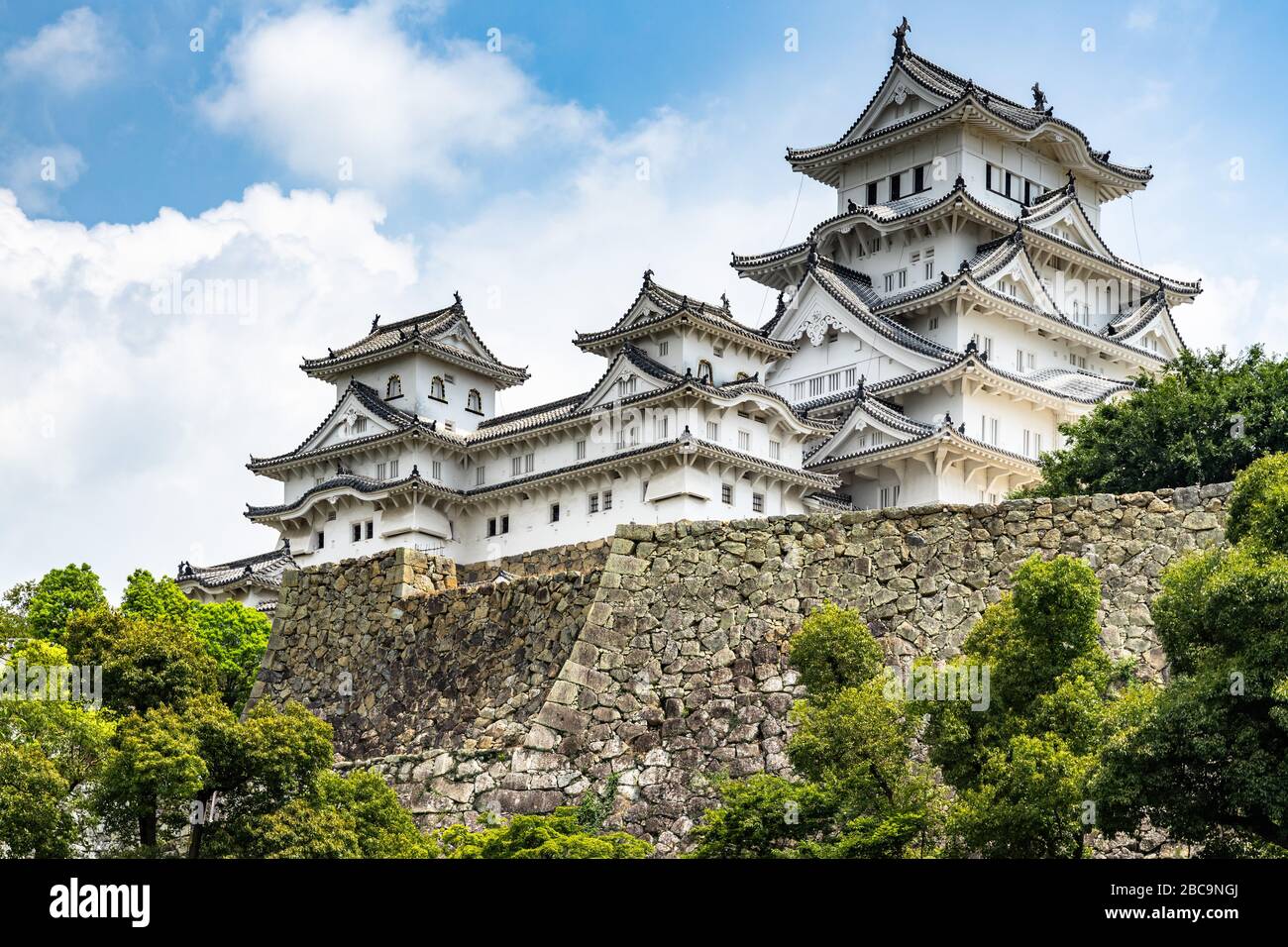 View of Himeji Castle, considered as Japan's most spectacular castle ...