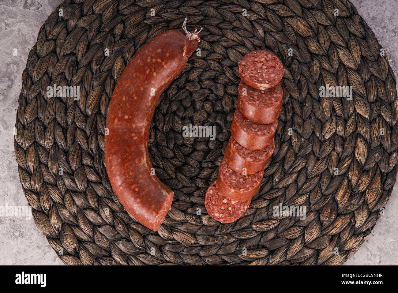 Turkish sausage (sucuk Stock Photo - Alamy