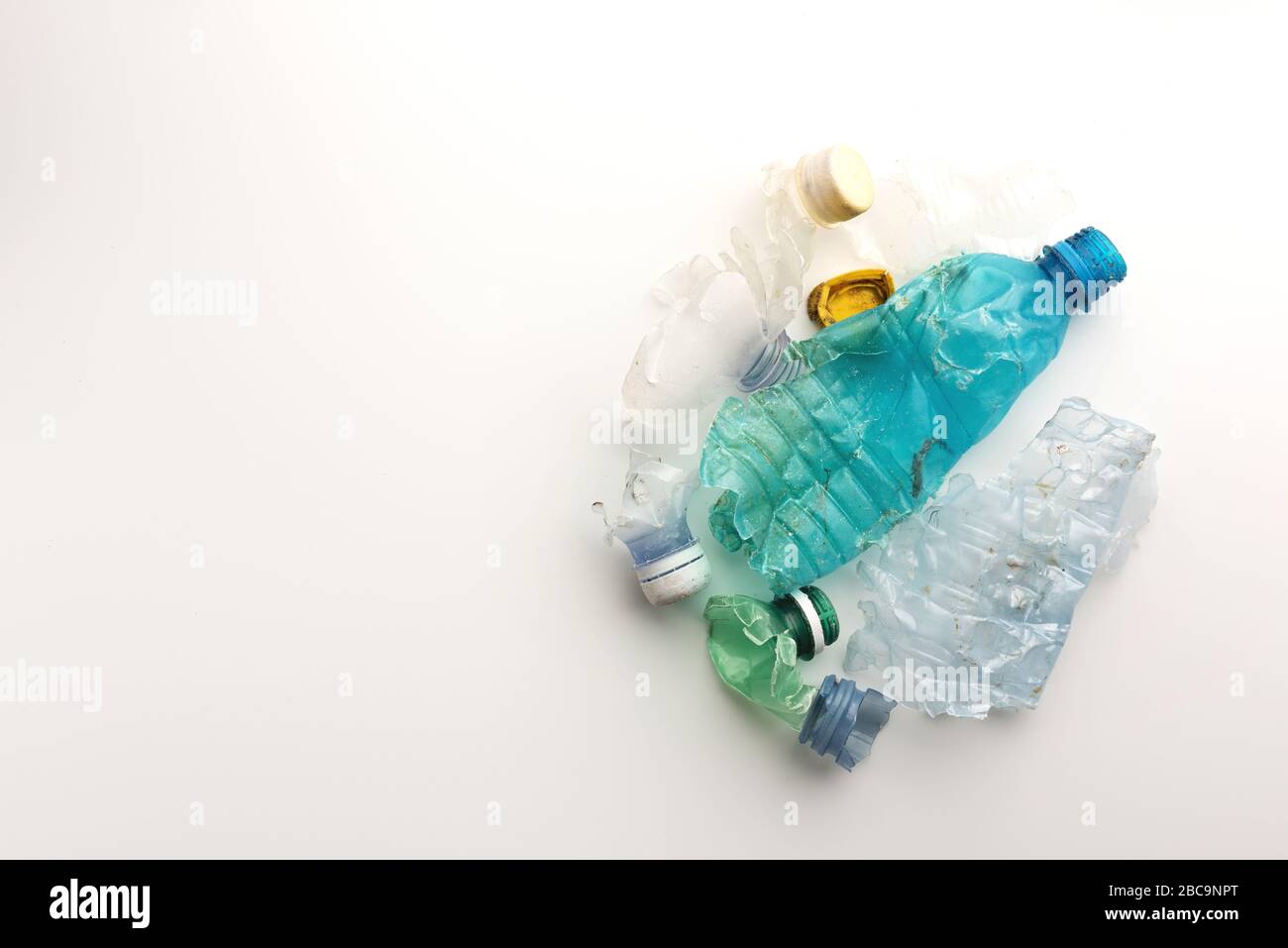 Heap of plastic garbage isolated on white background Stock Photo - Alamy
