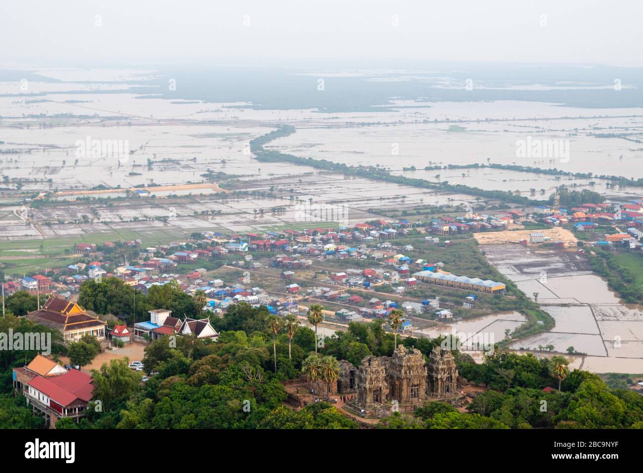 Aerial view of Phnom Krom, south of Siem Reap, Cambodia Stock Photo - Alamy