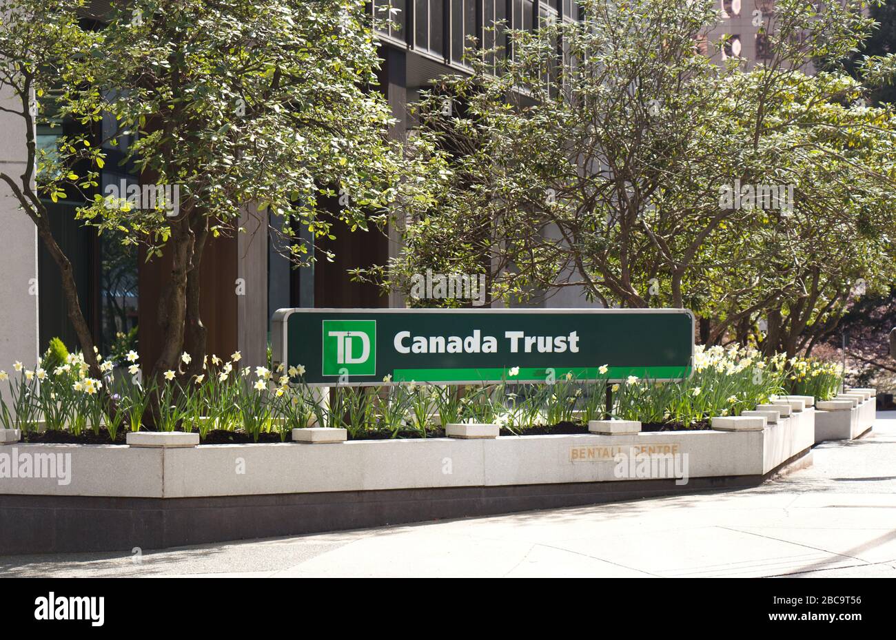 Vancouver, Canada - April 2, 2020: View of TD Canada Trust office in ...