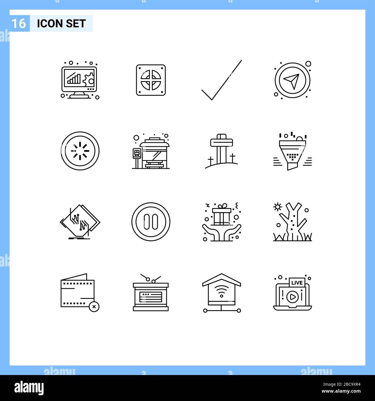 Directional pictogram vector vectors hi-res stock photography and ...