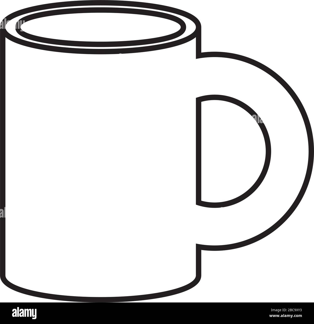 coffee ceramic mug isolated icon Stock Vector Image & Art - Alamy