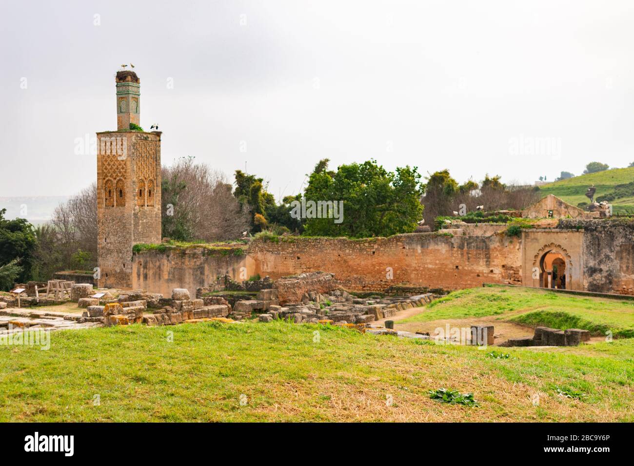 Chellah necropolis people hi-res stock photography and images - Alamy