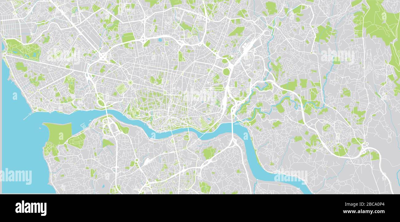 Urban vector city map of Porto, Portugal Stock Vector Image & Art - Alamy