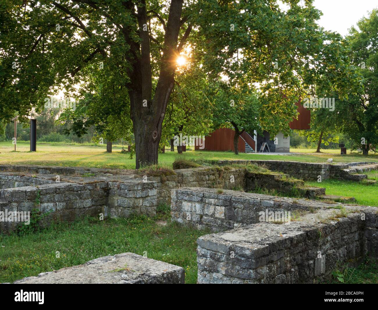 Late Roman fort Abusina, Eining, Bavaria, Germany Stock Photo - Alamy
