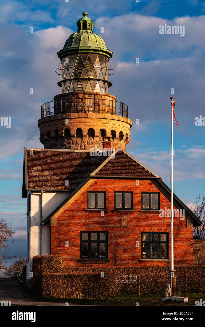 Hammeren Fyr lighthouse, Bornholm Island, Denmark Stock Photo - Alamy