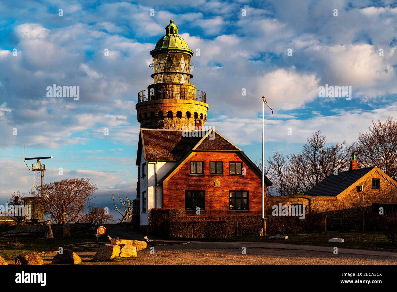Hammeren Fyr lighthouse, Bornholm Island, Denmark Stock Photo - Alamy