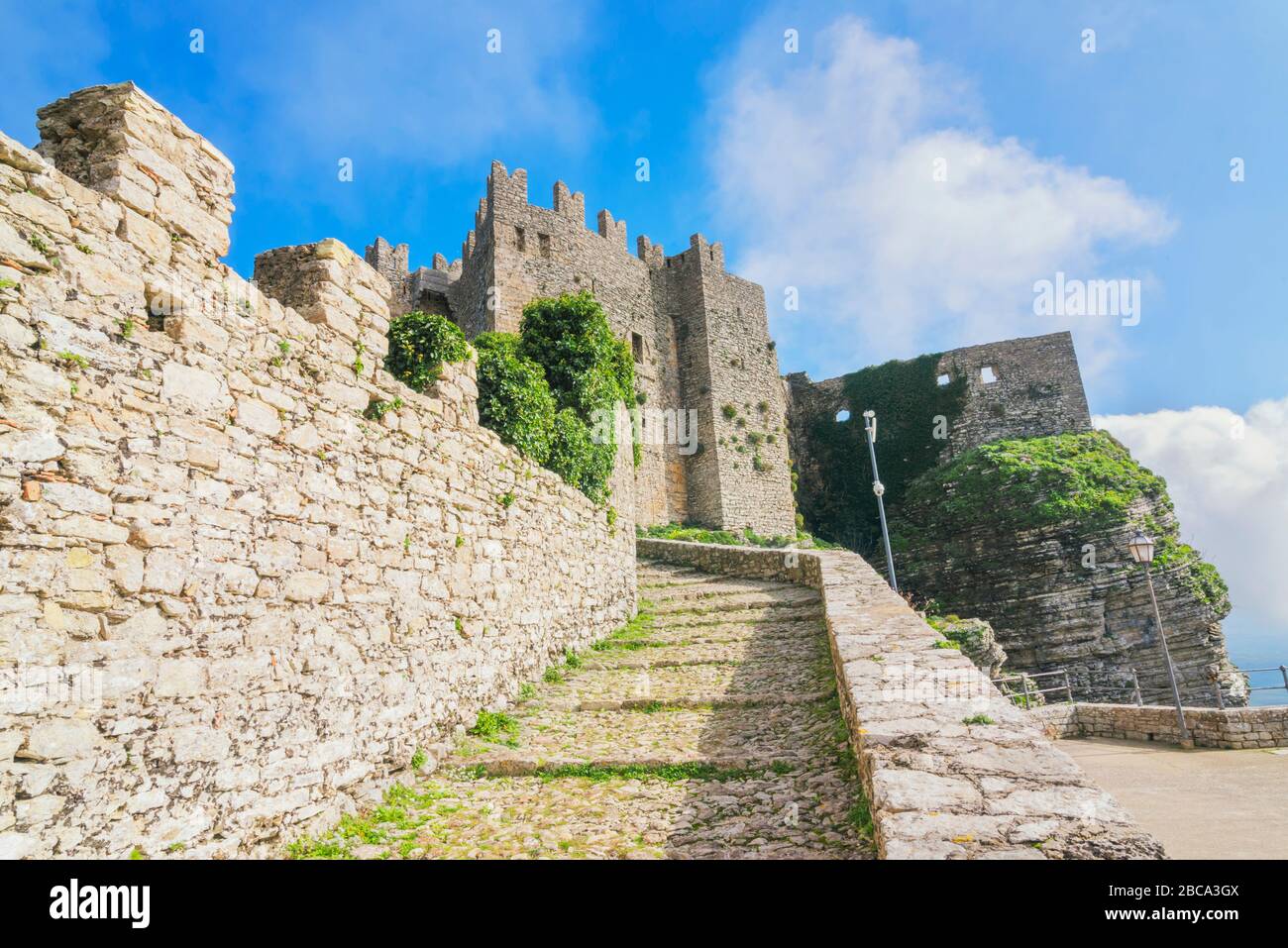 Venus Castle Erice, Sicily, Italy Stock Photo - Alamy