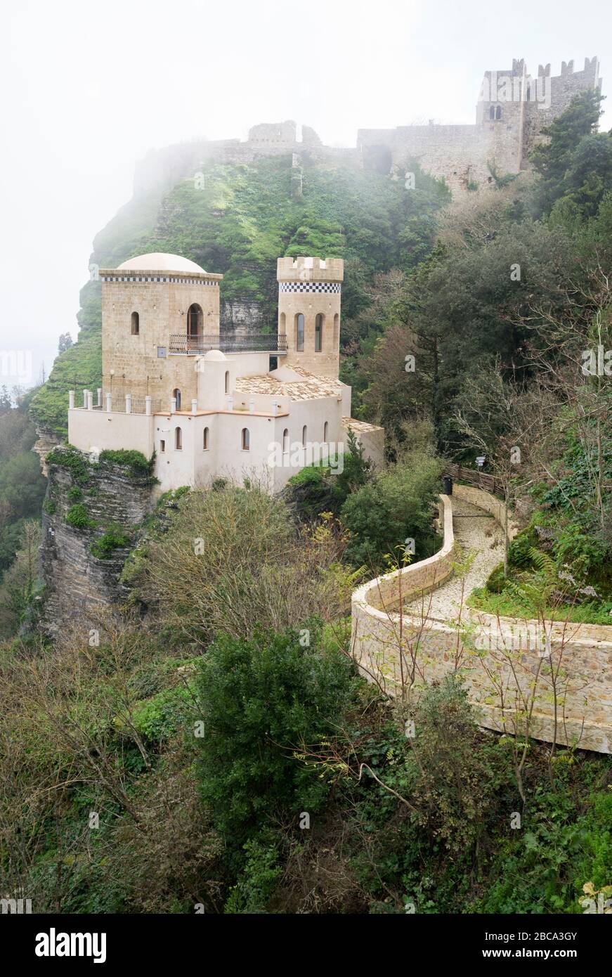 Venus Castle, Erice, Sicily, Italy Stock Photo - Alamy
