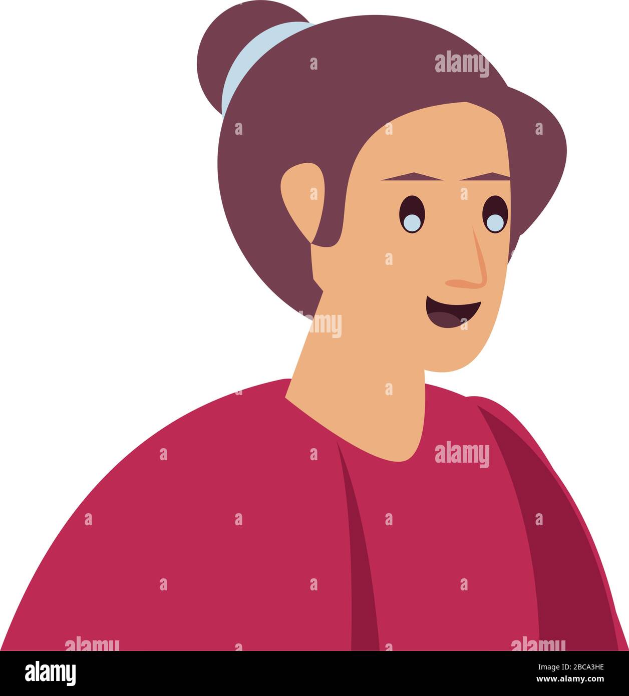 Beautiful young woman avatar hi-res stock photography and images - Alamy