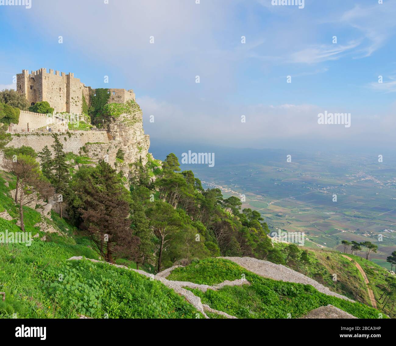 Venus Castle, Erice, Sicily, Italy Stock Photo - Alamy