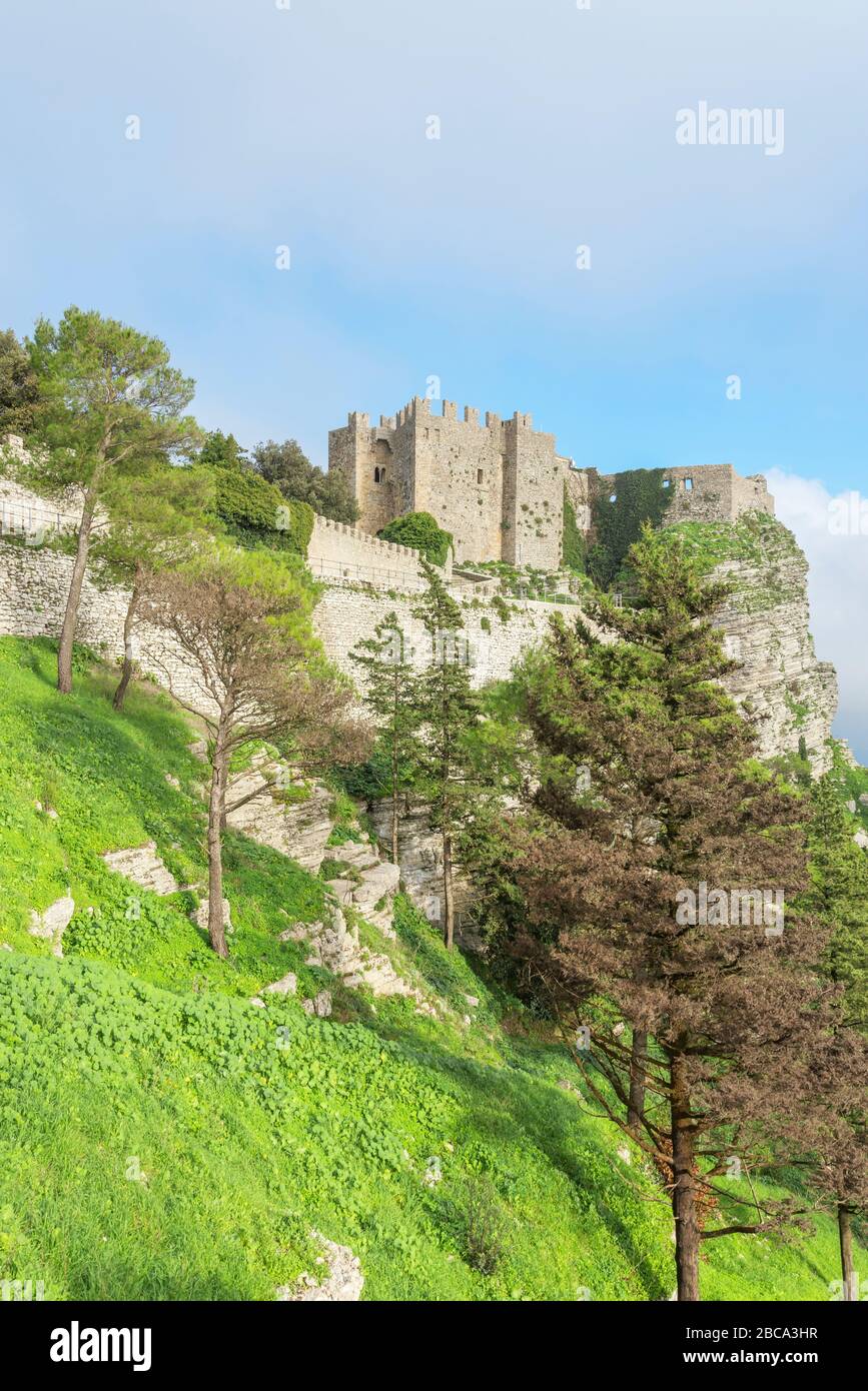 Venus Castle, Erice, Sicily, Italy Stock Photo - Alamy