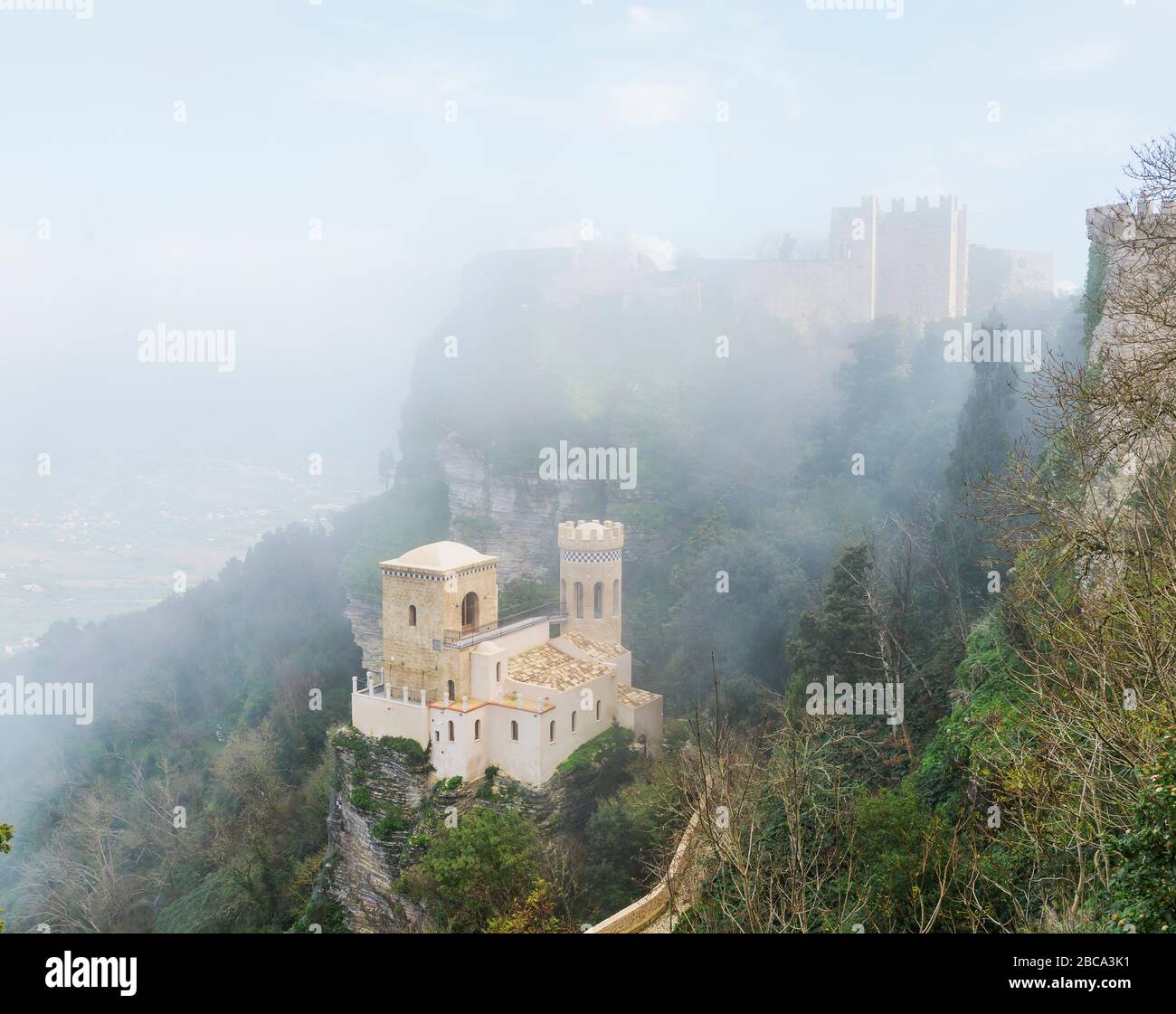Venus Castle, Erice, Sicily, Italy Stock Photo - Alamy