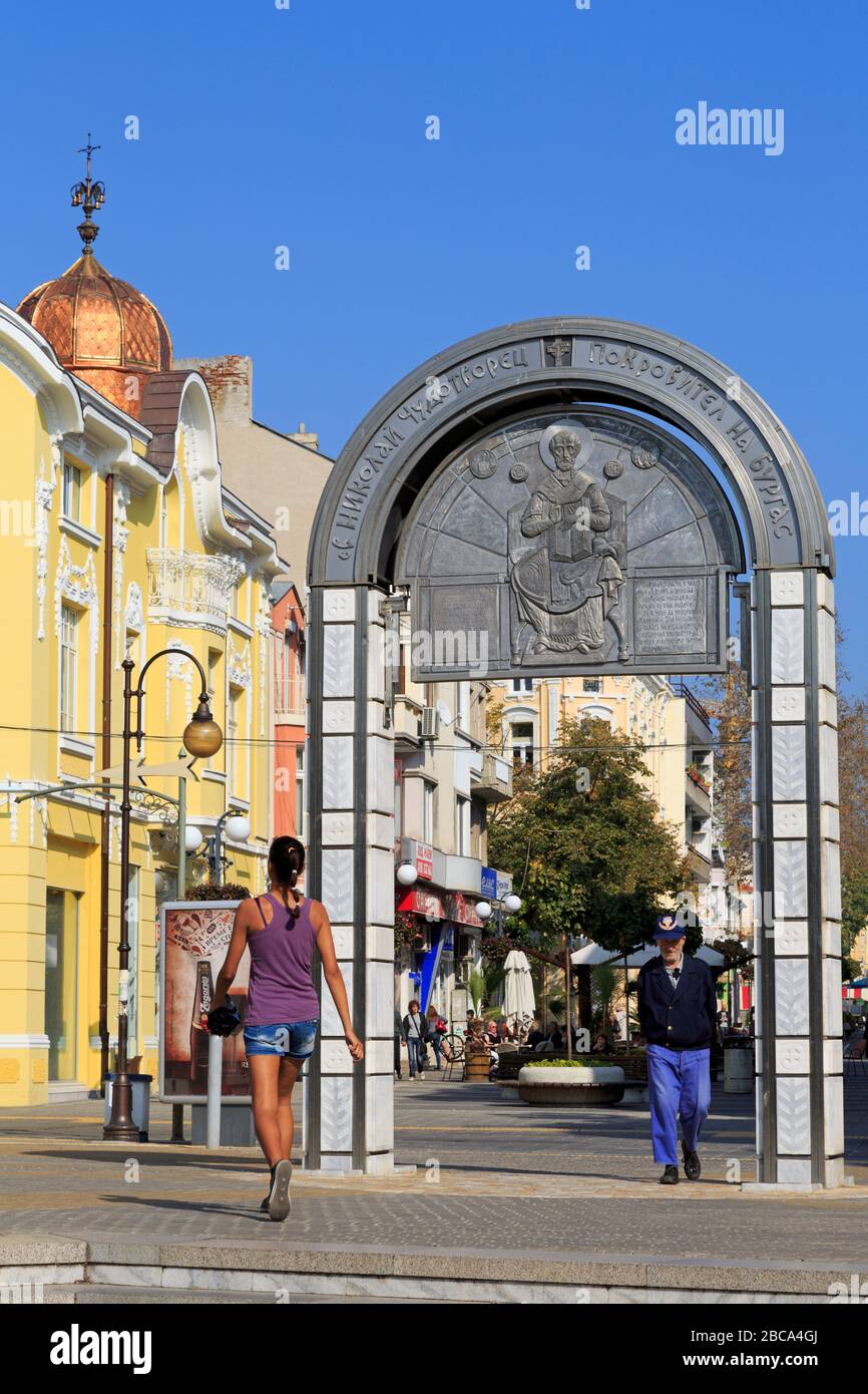 St. Nicolas Arch,Burgas,Bulgaria,Eastern Europe Stock Photo - Alamy