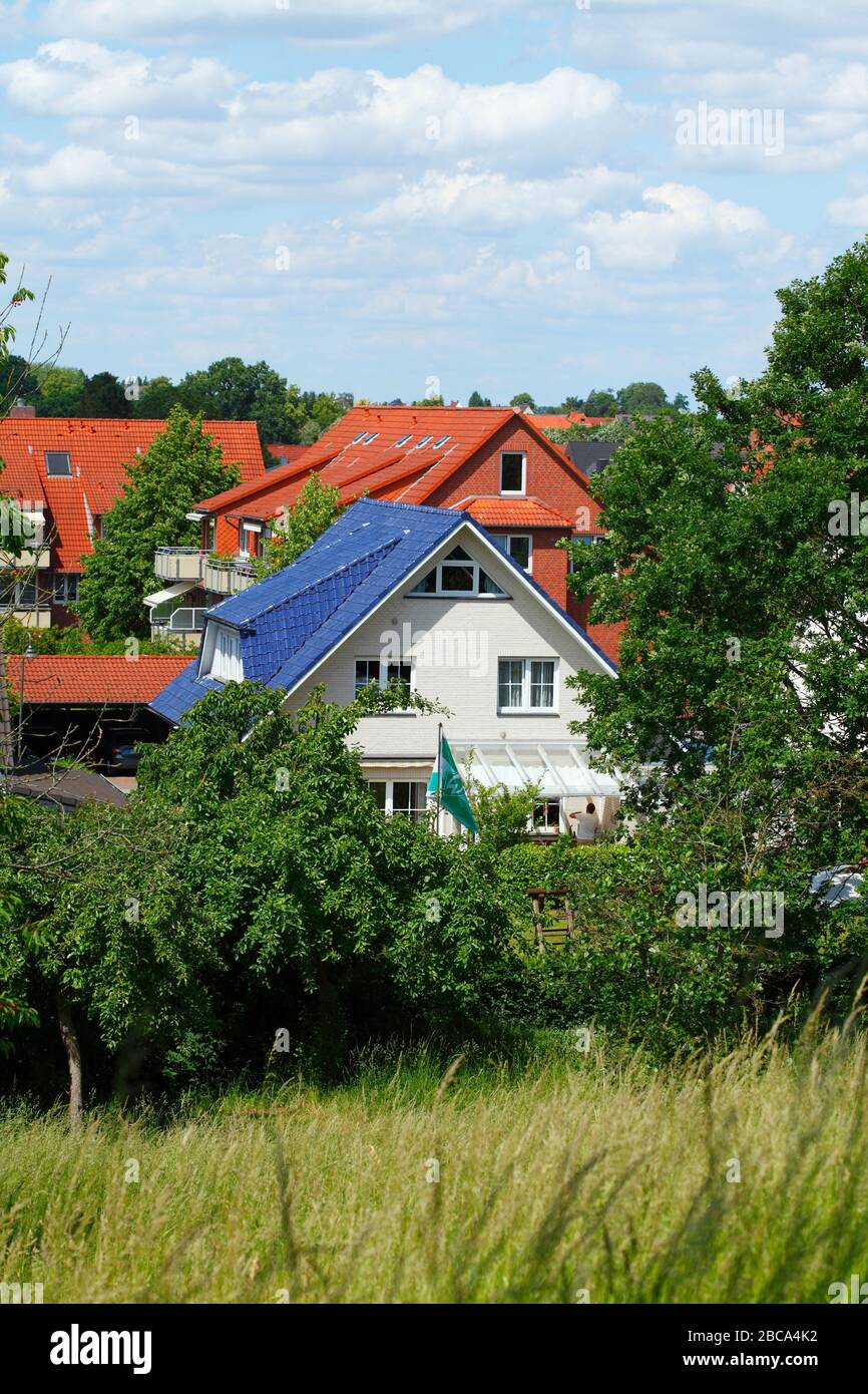 Family town town rural residential houses hi-res stock photography and ...