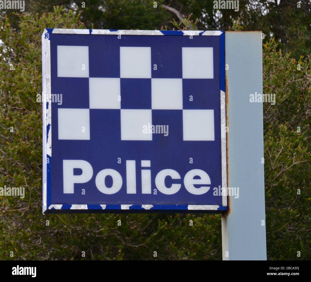 Old police station sign hi-res stock photography and images - Alamy