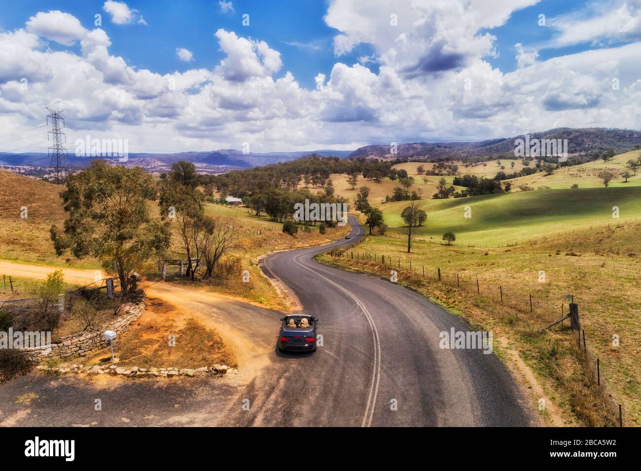 Girls in blue convertible car hi-res stock photography and images - Alamy
