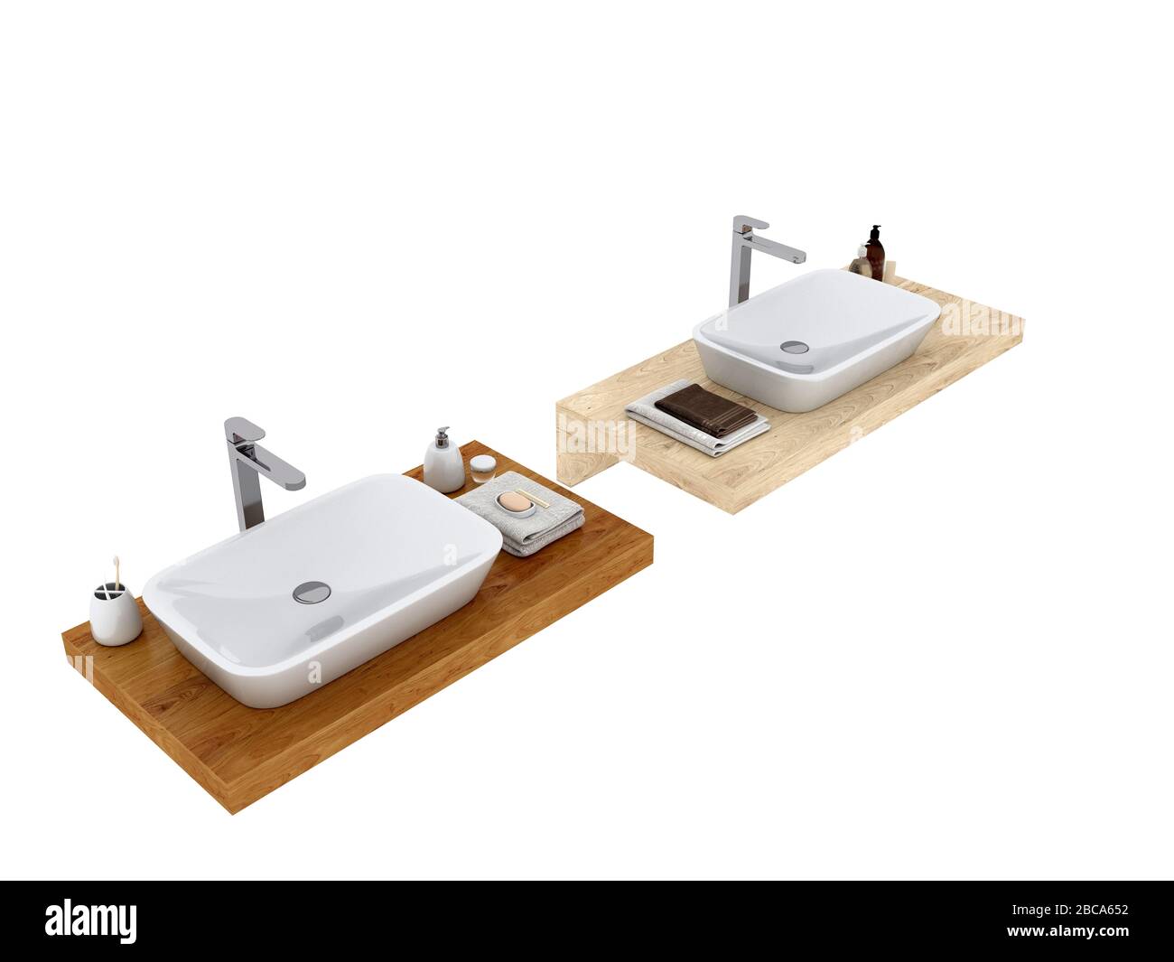 3d render of bathroom lavatory Stock Photo - Alamy