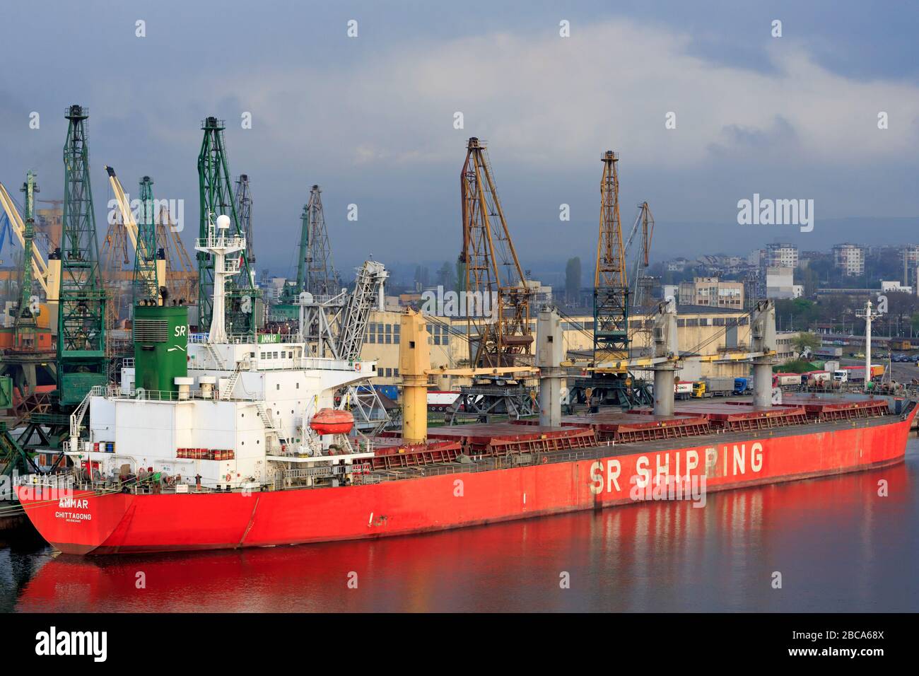 Cargo ship, Port of Varna, Homonymous Province, Bulgaria Stock Photo ...