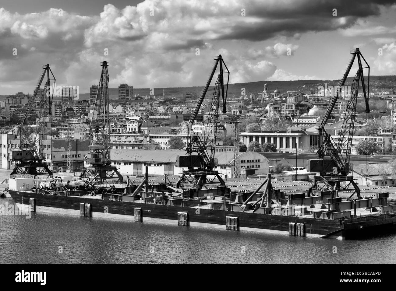 Ship, Port of Varna, Homonymous Province, Bulgaria Stock Photo - Alamy