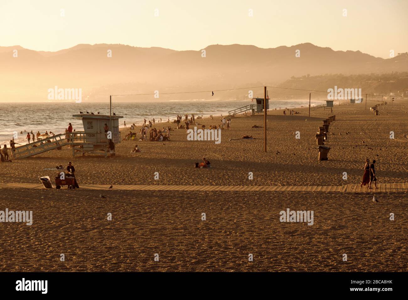 USA, United States of America, California, Santa Monica Pier, Los ...