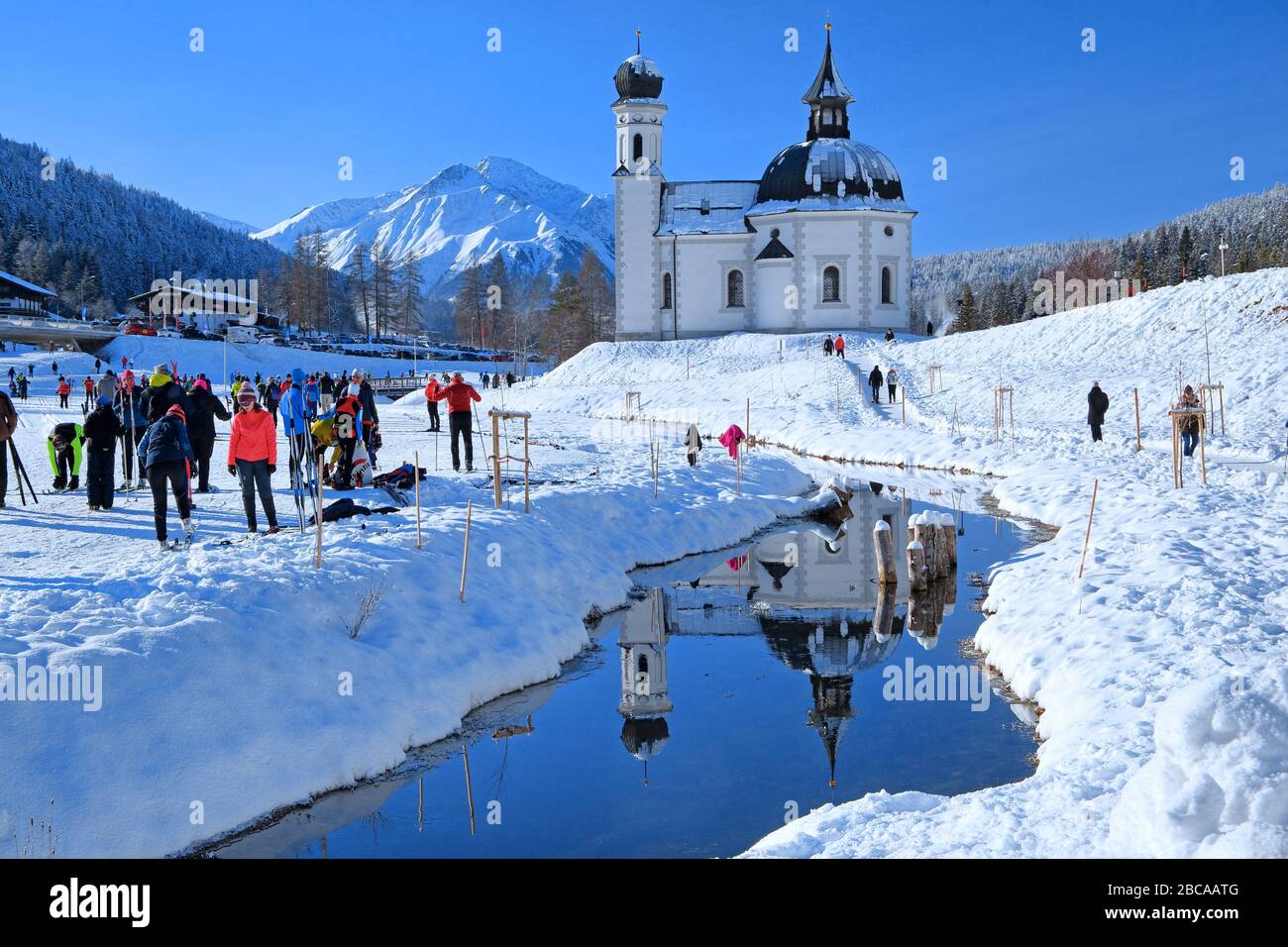 Seekirchl church seefeld austria hi-res stock photography and images ...