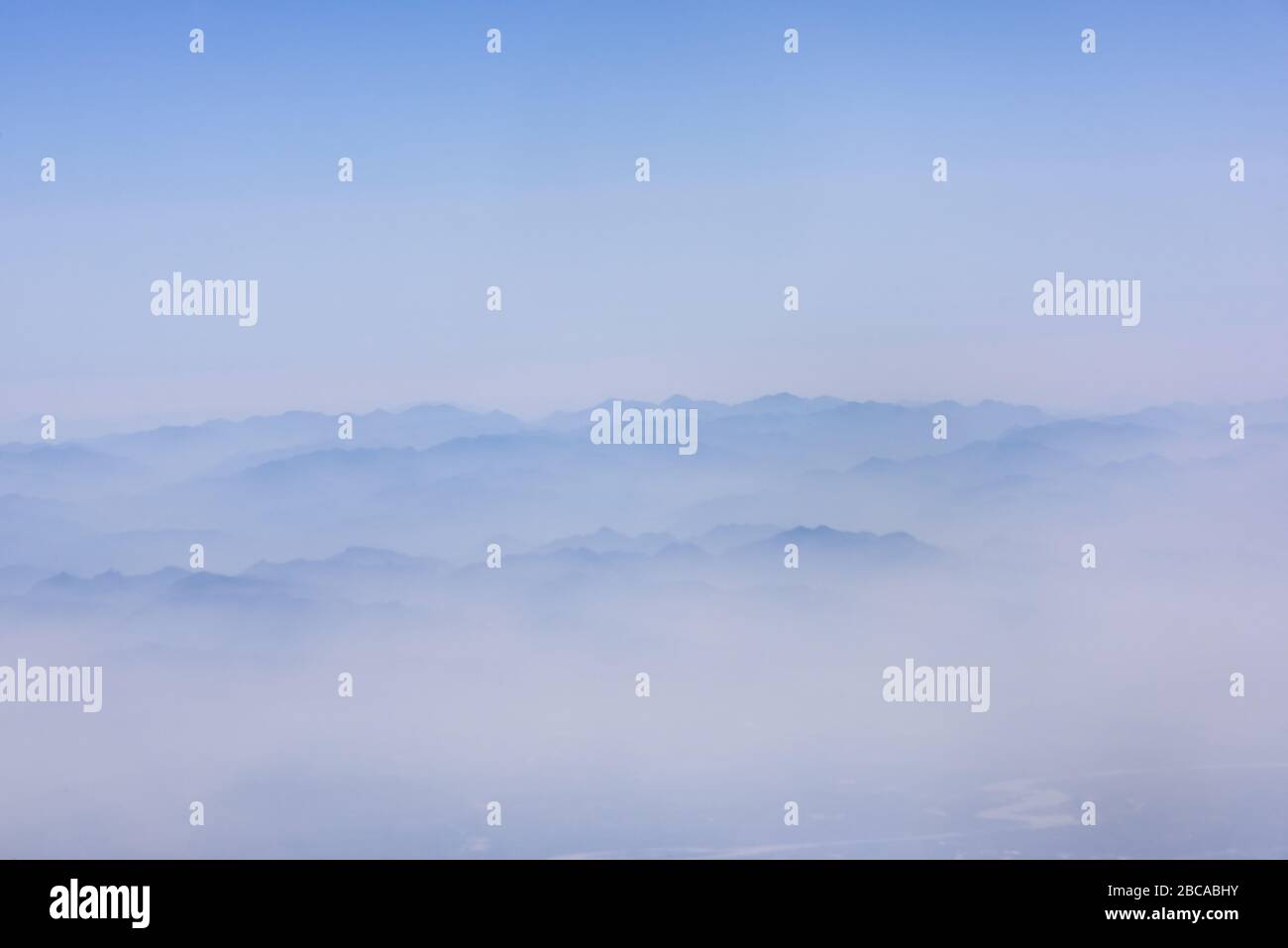 layers of mountain landscape Stock Photo - Alamy