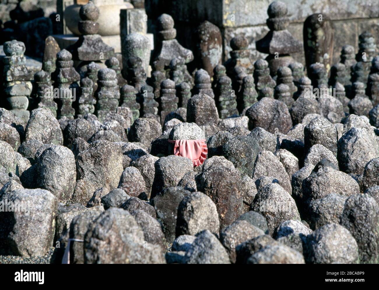 Buddhist cemetery at Adashino Nenbutsu-ji Temple. Kyoto, Japan Stock ...
