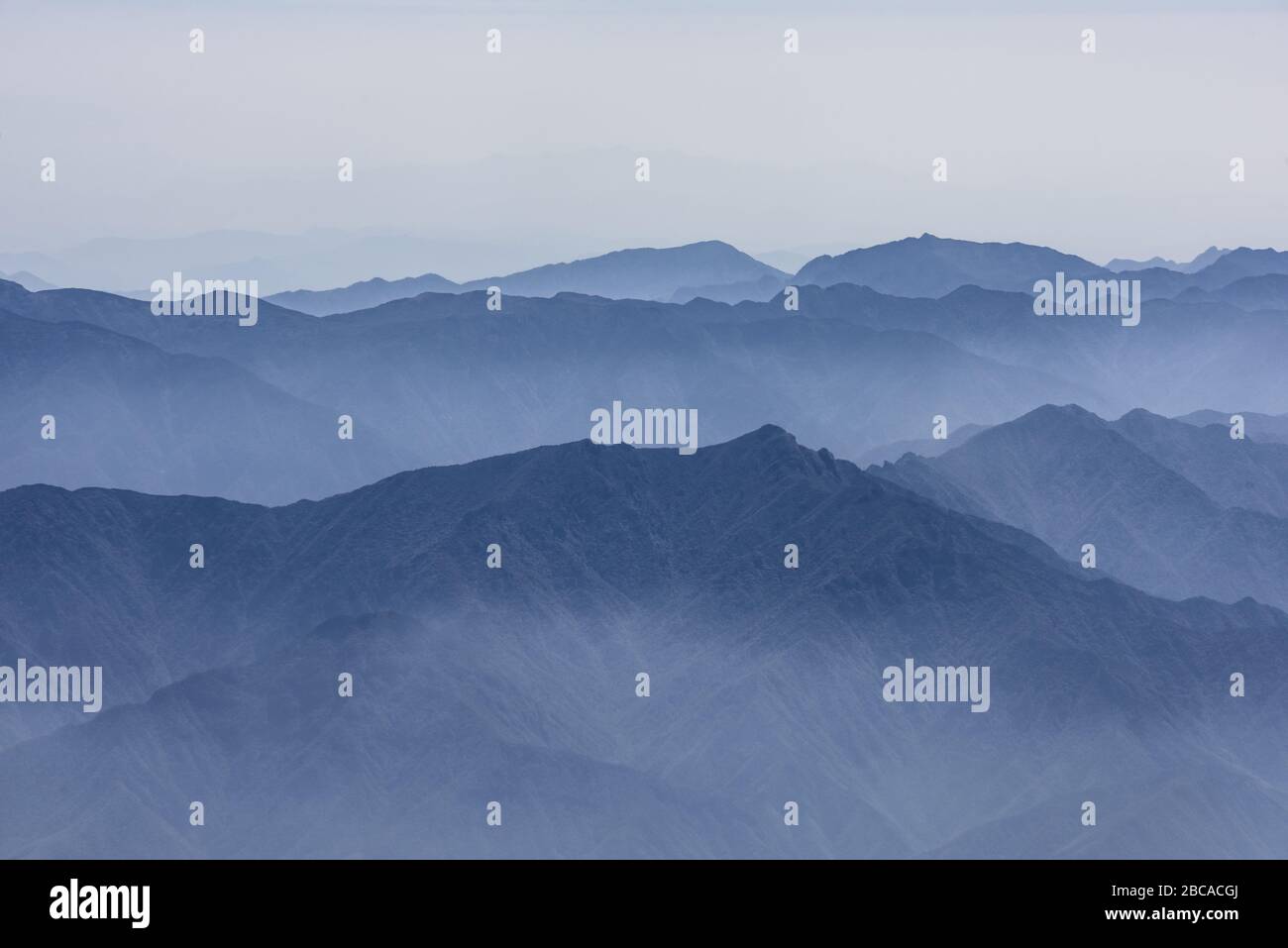 layers of mountain landscape Stock Photo - Alamy