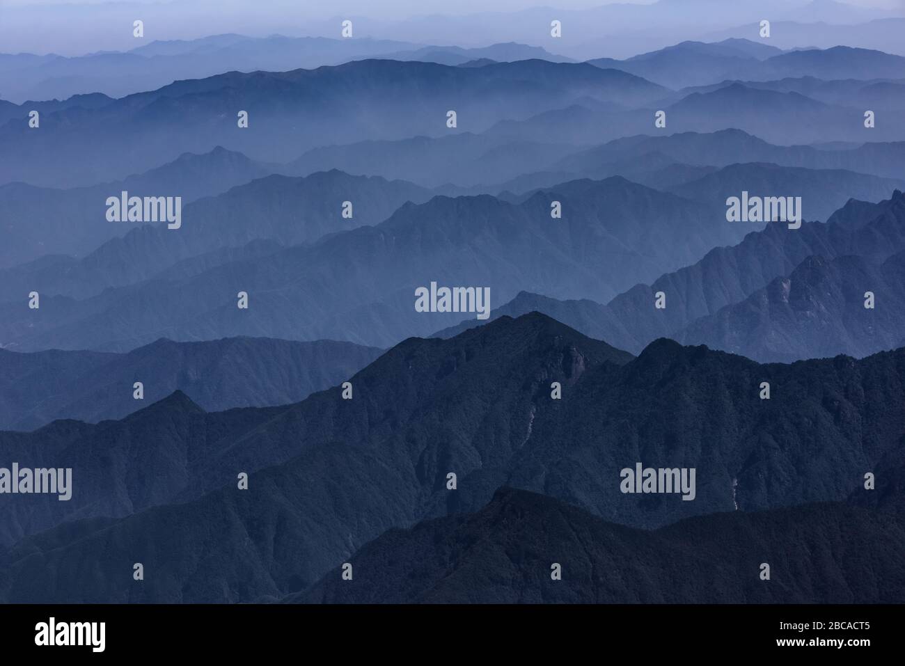 layers of mountain landscape Stock Photo - Alamy