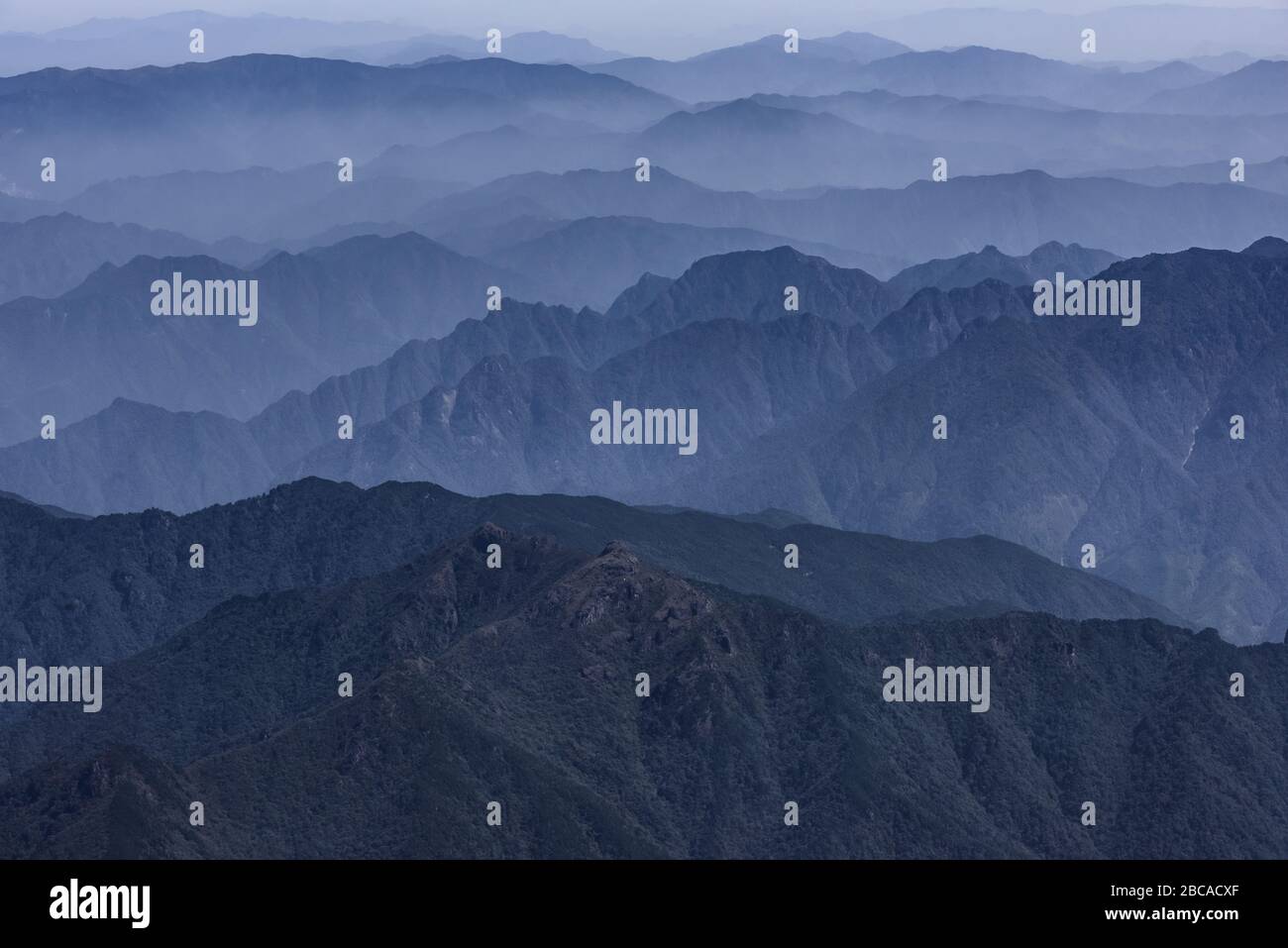 layers of mountain landscape Stock Photo - Alamy