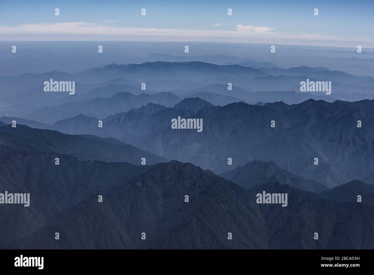layers of mountain landscape Stock Photo - Alamy