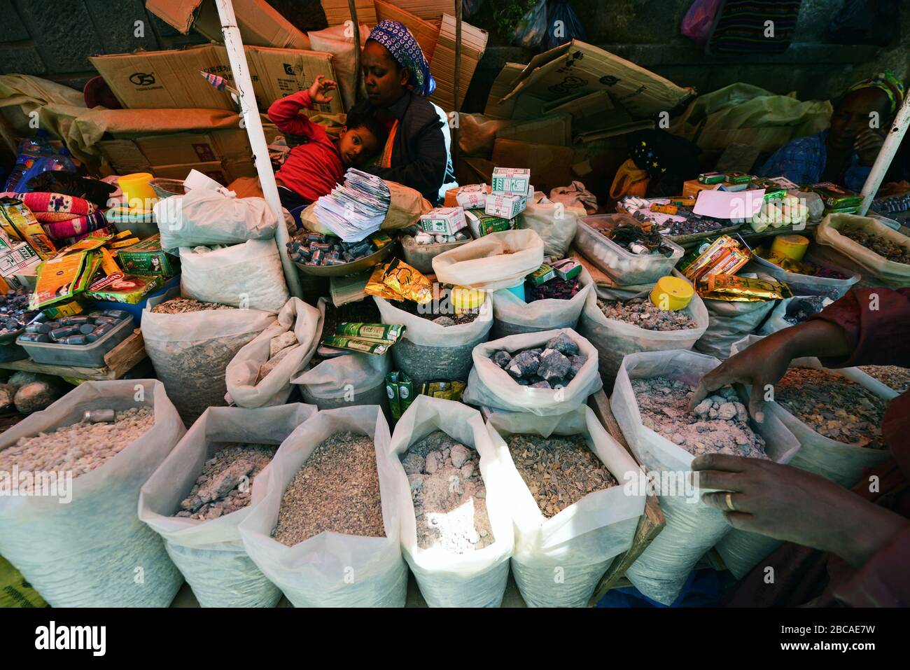 Traditional Ethiopian incense sold at the Mercato market in Addis Ababa ...