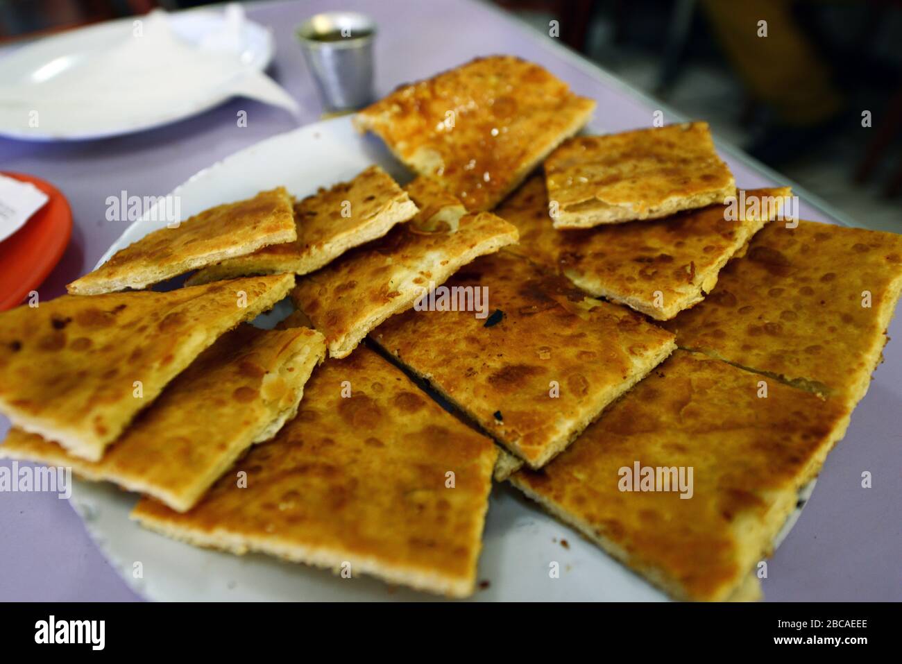 Fetira with honey- a traditional Ethiopian breakfast popular in the ...
