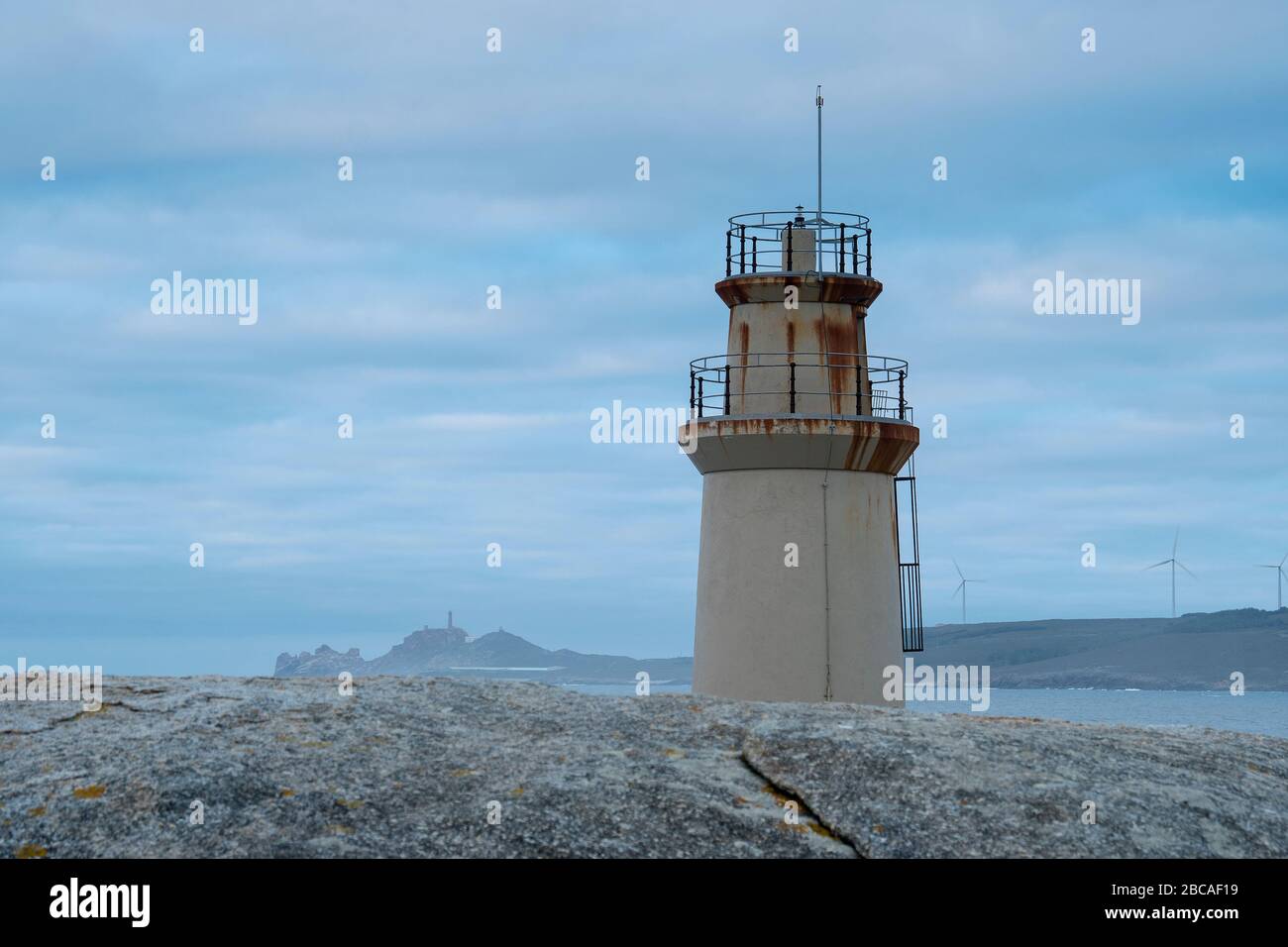 Spain, north coast, Galicia, Costa da Morte, Muxia, Faro de Muxia Stock ...