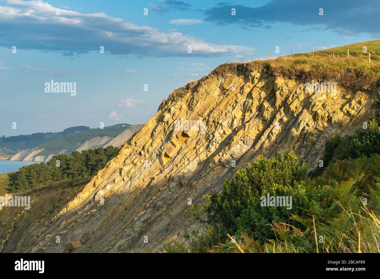 Spain, north coast, Basque Country, Flysch route, Unesco geopark ...
