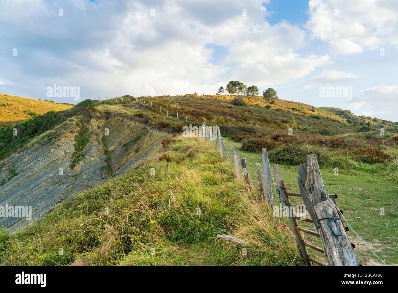 Spain, north coast, Basque Country, flysch route, hiking trail, climb ...