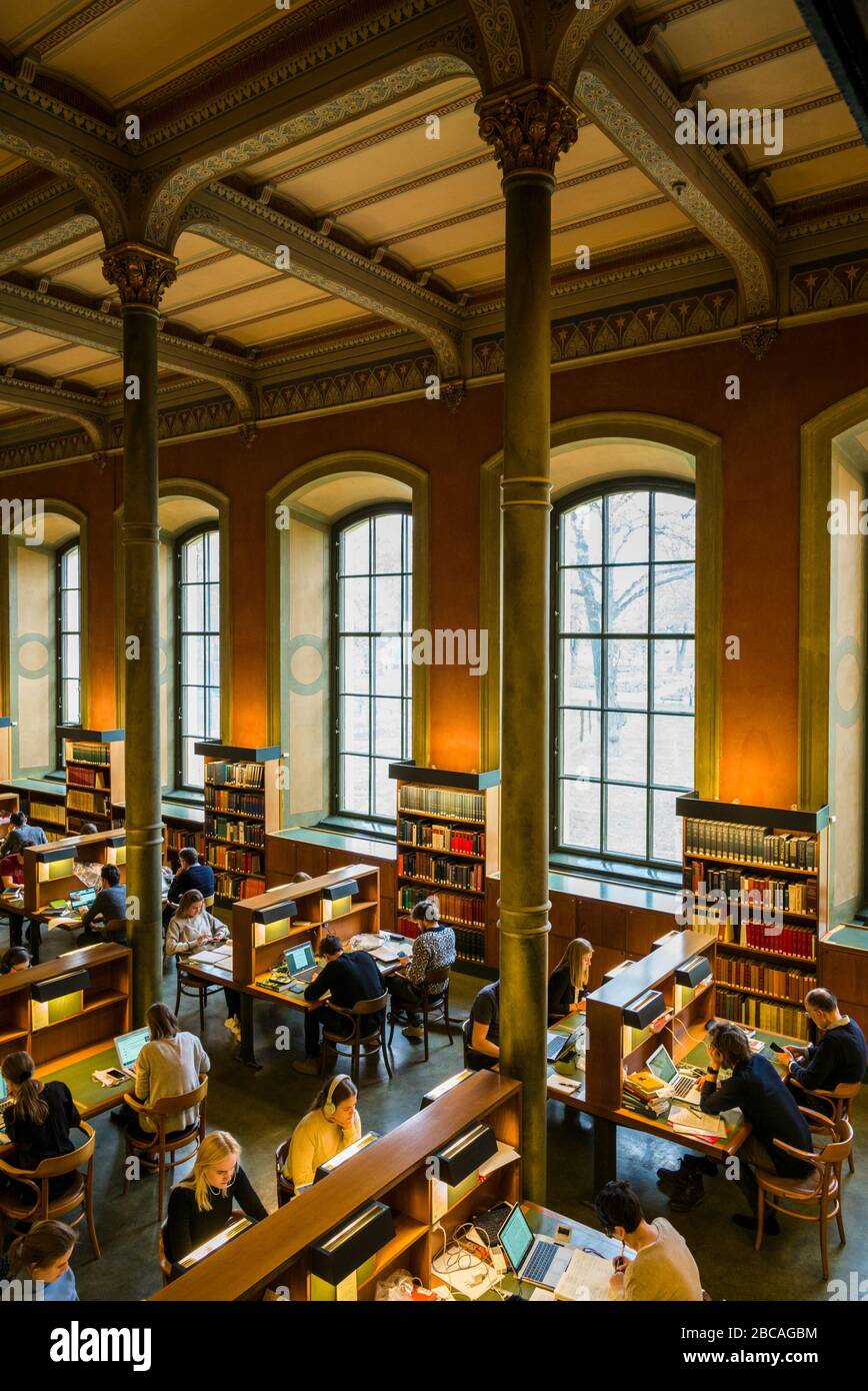 Sweden, Stockholm, Royal Library, historic interior Stock Photo - Alamy