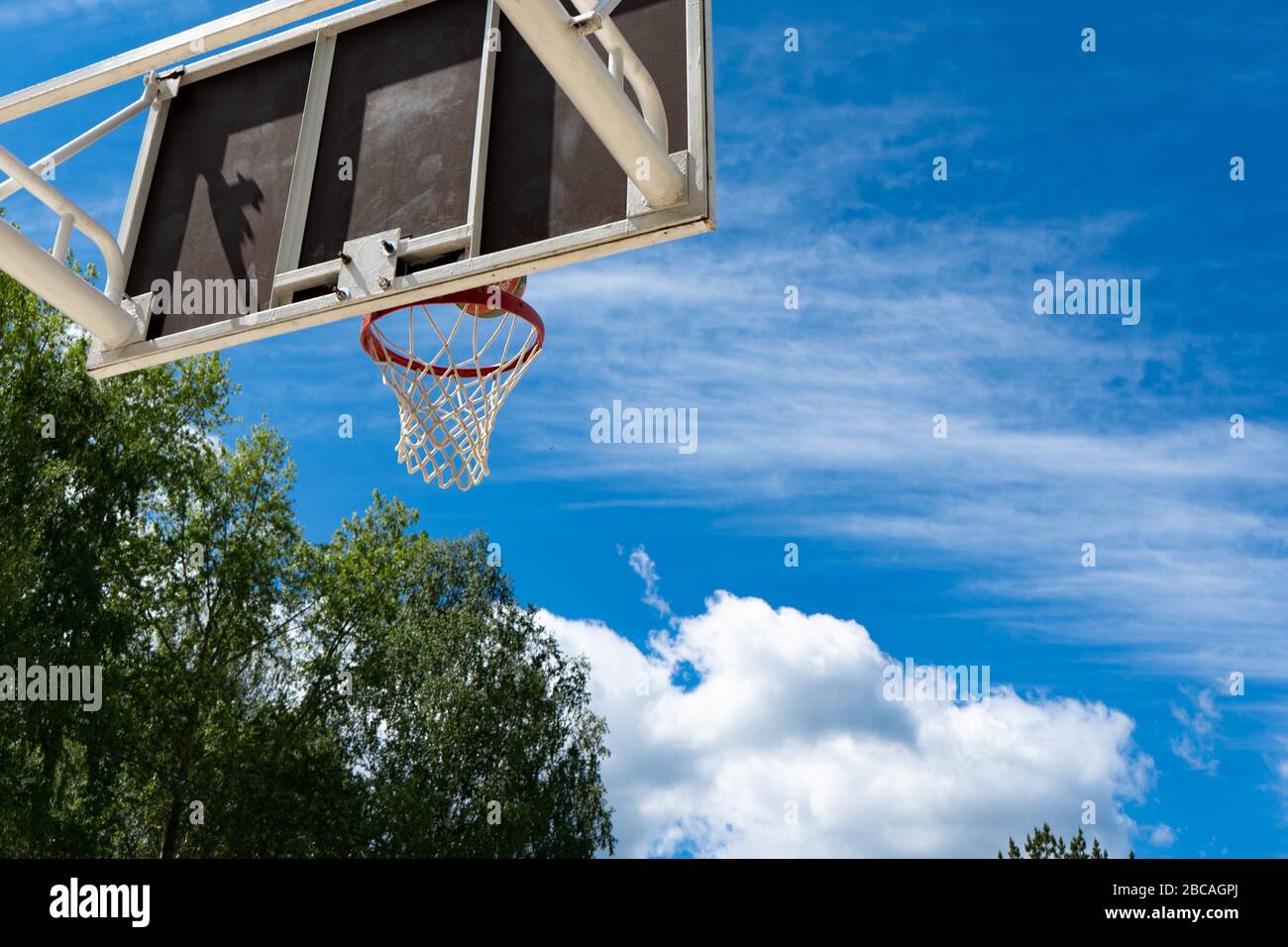 Blue backboard hi-res stock photography and images - Alamy