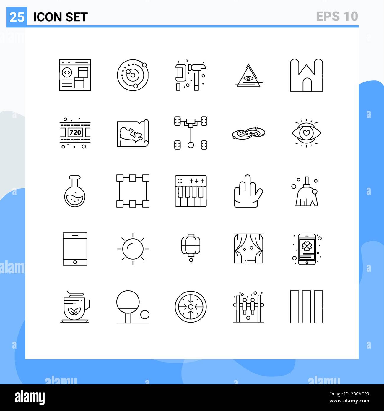 Camping car solar Stock Vector Images - Alamy