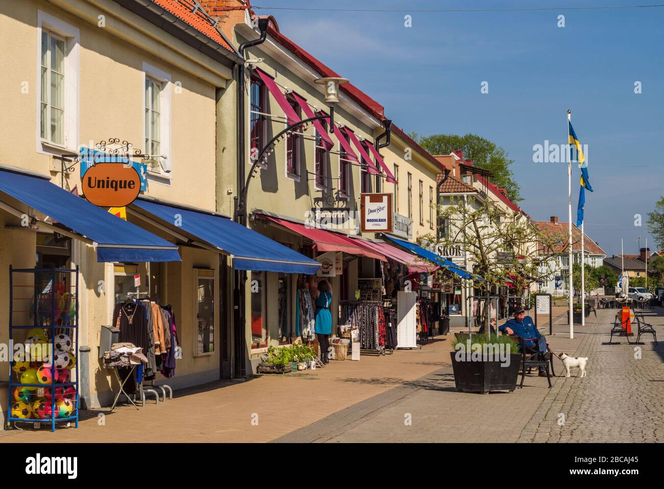 Sweden, Oland Island, Borgholm, street detail Stock Photo - Alamy