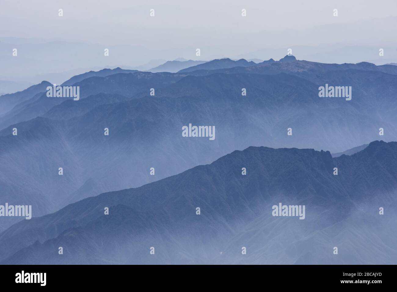 layers of mountain landscape Stock Photo - Alamy